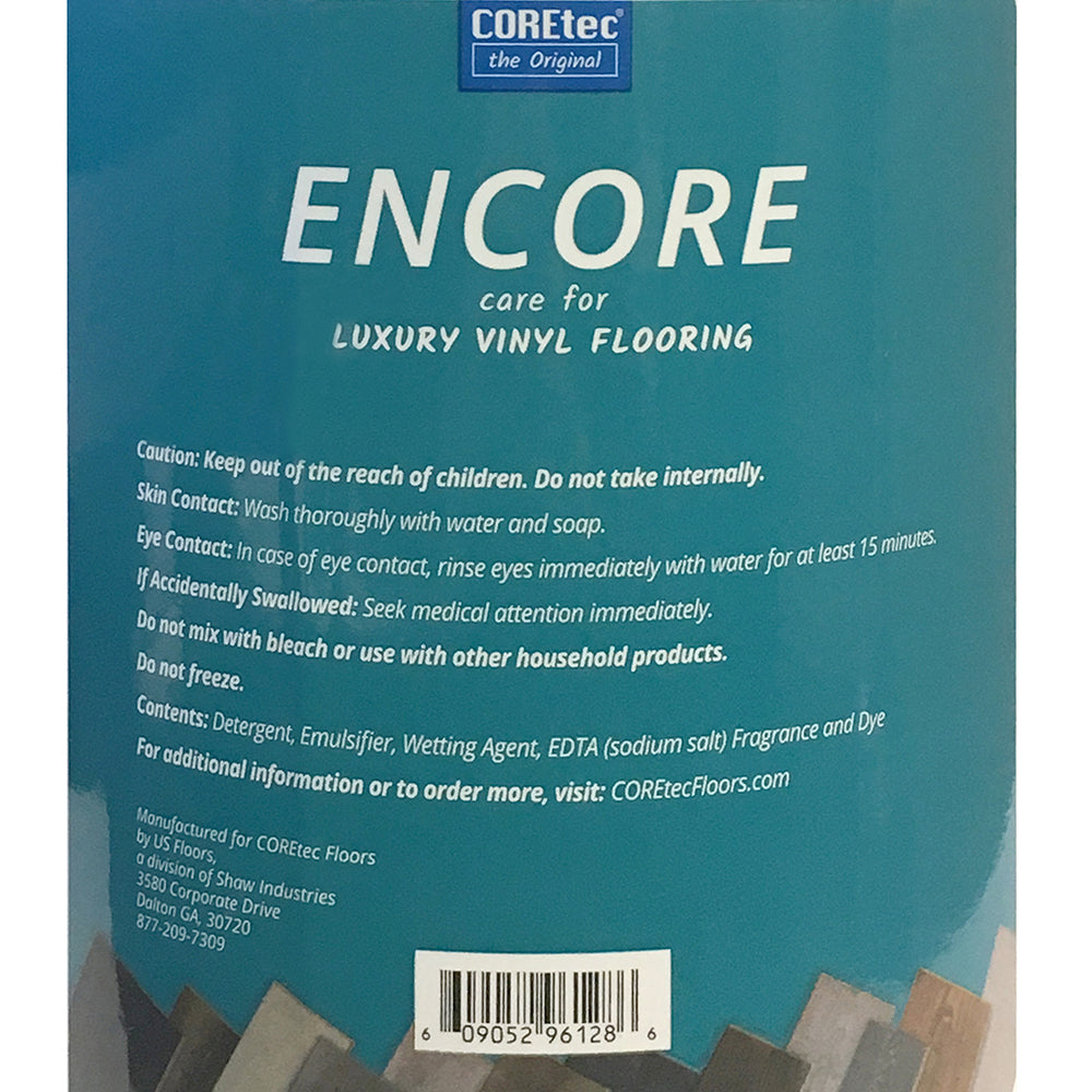 COREtec ENCORE Floor Cleaner for Luxury Vinyl Flooring - 1 Gallon ...
