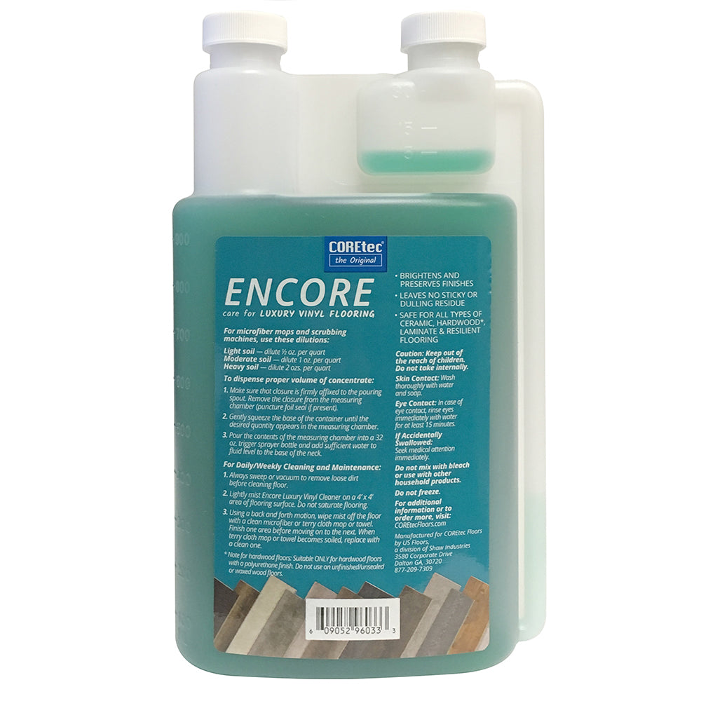 COREtec ENCORE Floor Cleaner for Luxury Vinyl Flooring - 32 oz ...